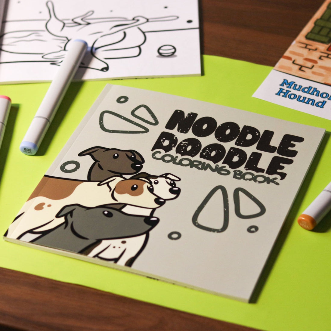 8x8" Noodle Doodle Coloring Book | Vol. 1 – Noodle Horse Doodles