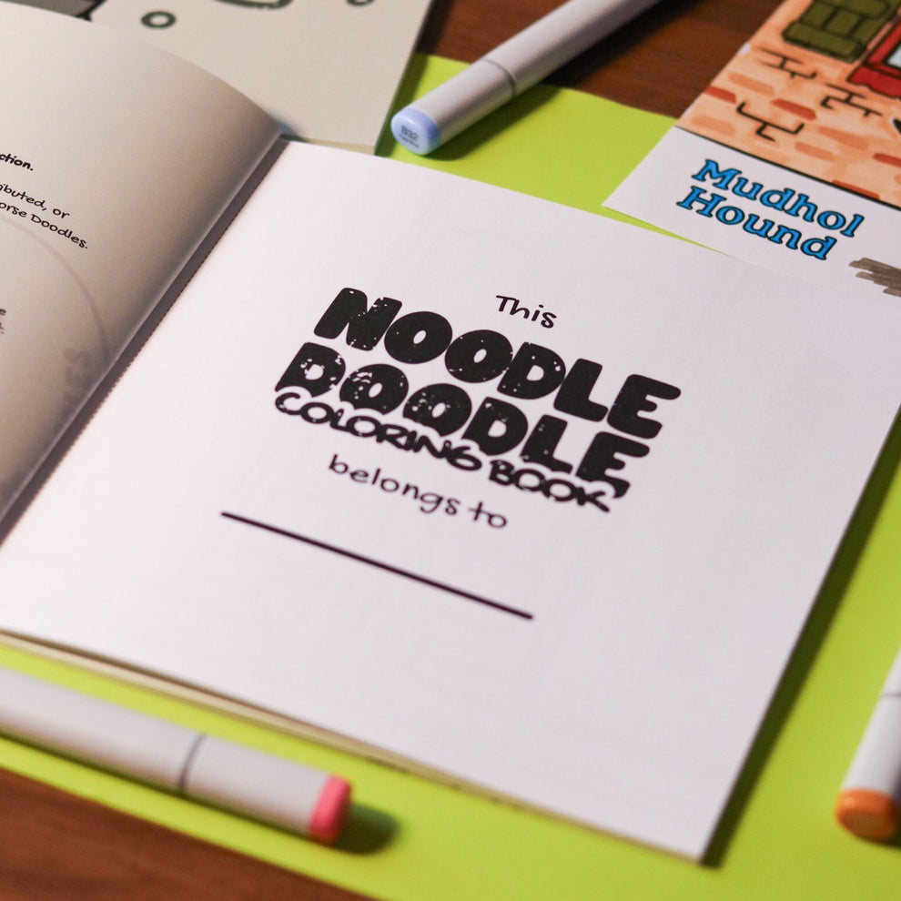 8x8" Noodle Doodle Coloring Book | Vol. 1 – Noodle Horse Doodles